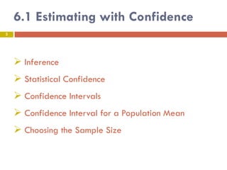 Chapter 6 part1- Introduction to Inference-Estimating with Confidence (Introduction to Inference ...