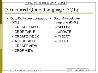 Chapter 6 perintah ddl | PPT