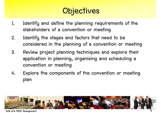 Chapter 6 Planning MICE Events | PDF