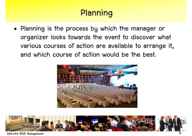 Chapter 6 Planning MICE Events | PDF