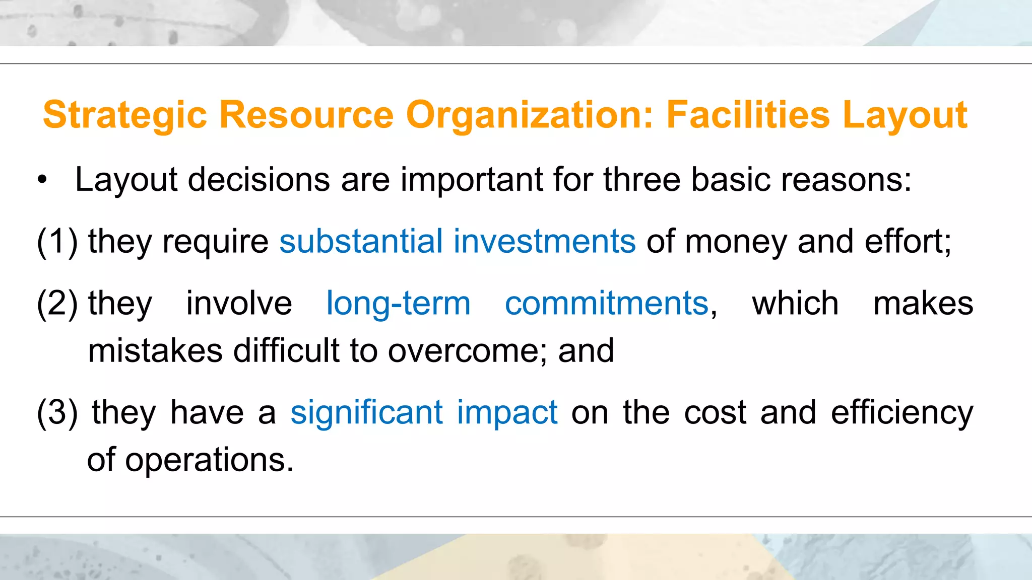 Chapter 6-Process Selection and Facility Layout.pptx | Business ...