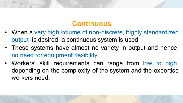 Chapter 6-Process Selection and Facility Layout.pptx | Business ...