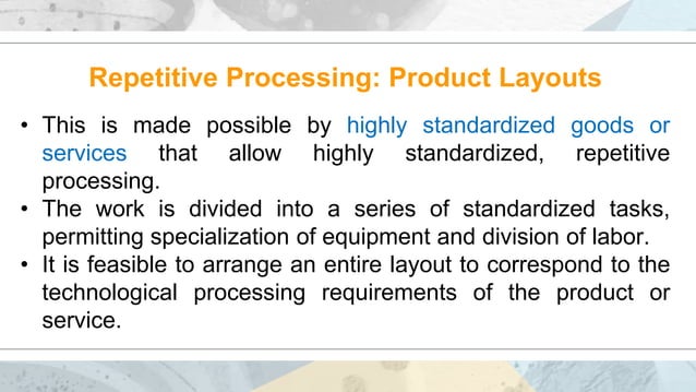 Chapter 6-Process Selection and Facility Layout.pptx | Business ...