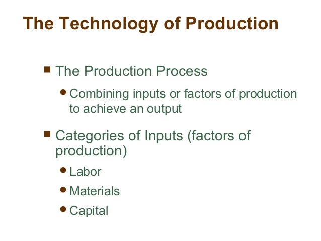 Chapter 6 production