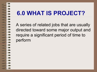 Chapter 6 project management | PPT