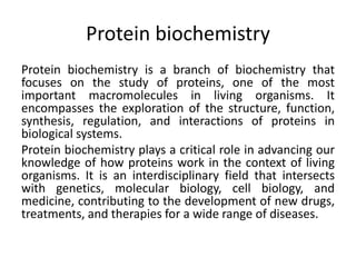 Chapter 6 - Proteins Biochemistry -1- (1) (1).pptx