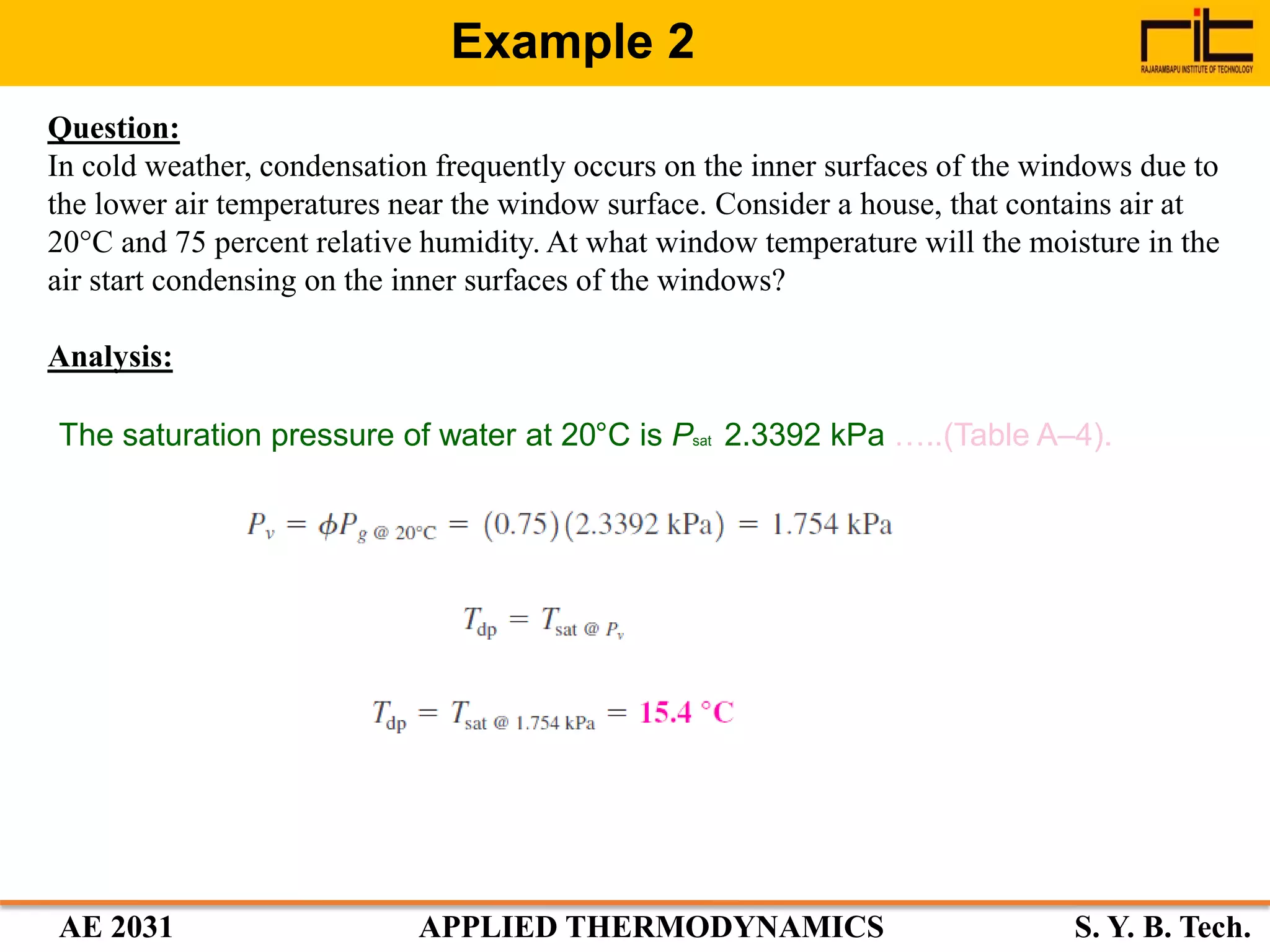 Chapter 6 Psychrometry & Air-Conditioning | PDF