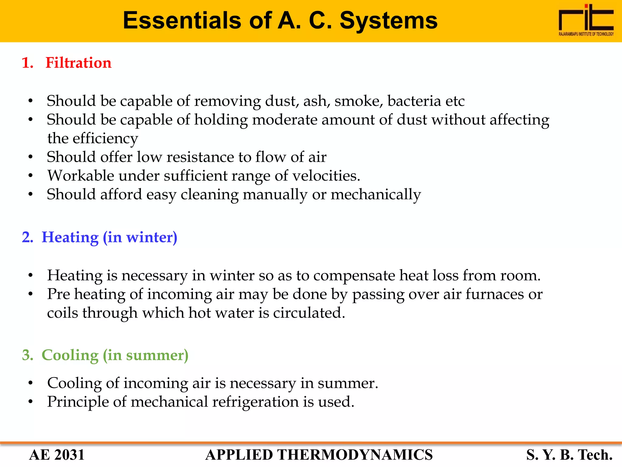 Chapter 6 Psychrometry & Air-Conditioning | PDF | Physics | Science
