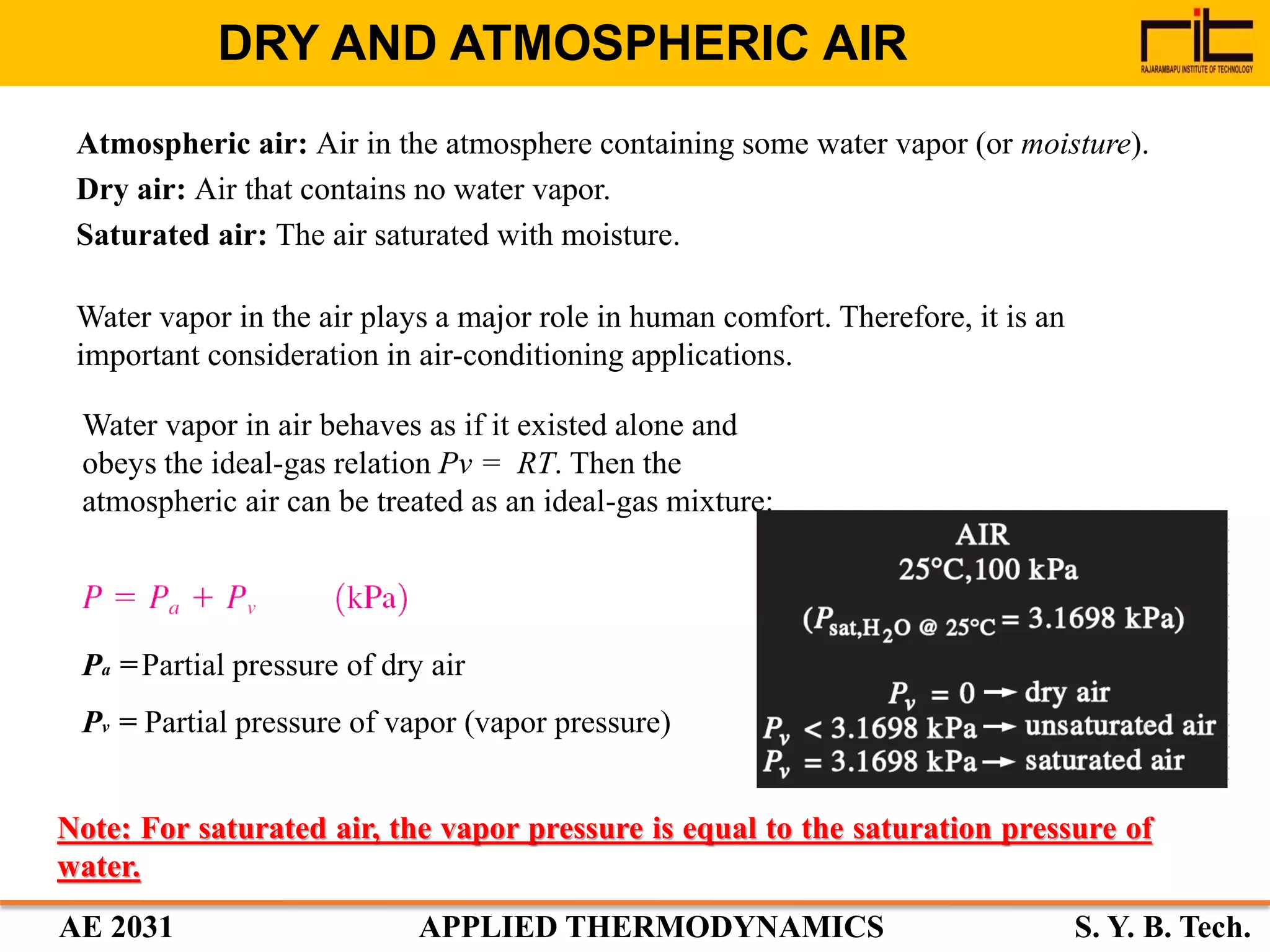 Chapter 6 Psychrometry & Air-Conditioning | PDF