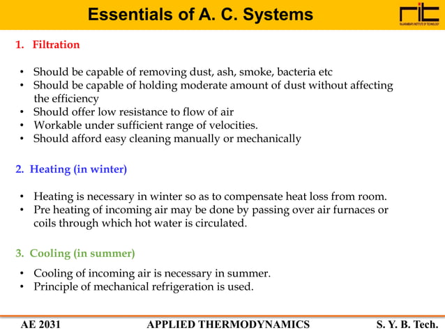 Chapter 6 Psychrometry & Air-Conditioning | PDF | Physics | Science