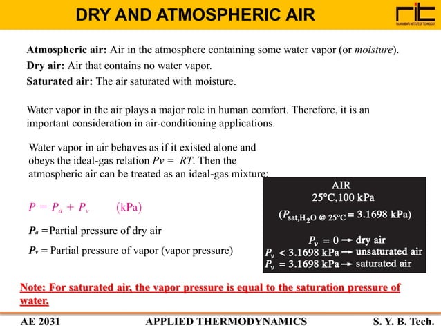 Chapter 6 Psychrometry & Air-Conditioning | PDF | Physics | Science