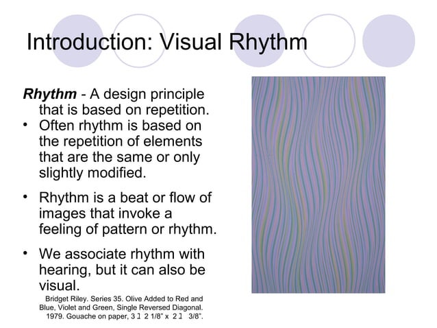 Chapter 6 rhythm | PPT | Modern Art | Fine Art