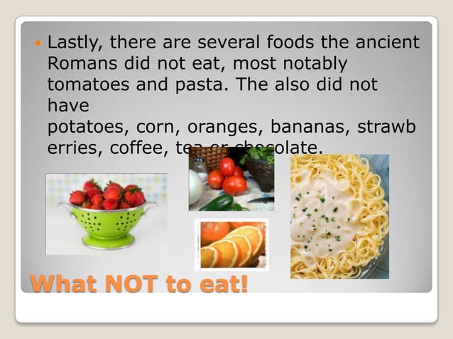 Chapter 6 Roman Foods and Dining | PPTX