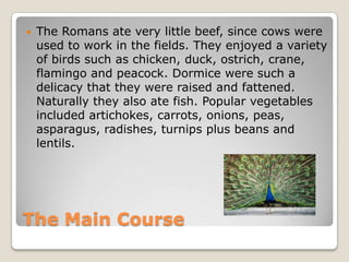 Chapter 6 Roman Foods and Dining | PPTX