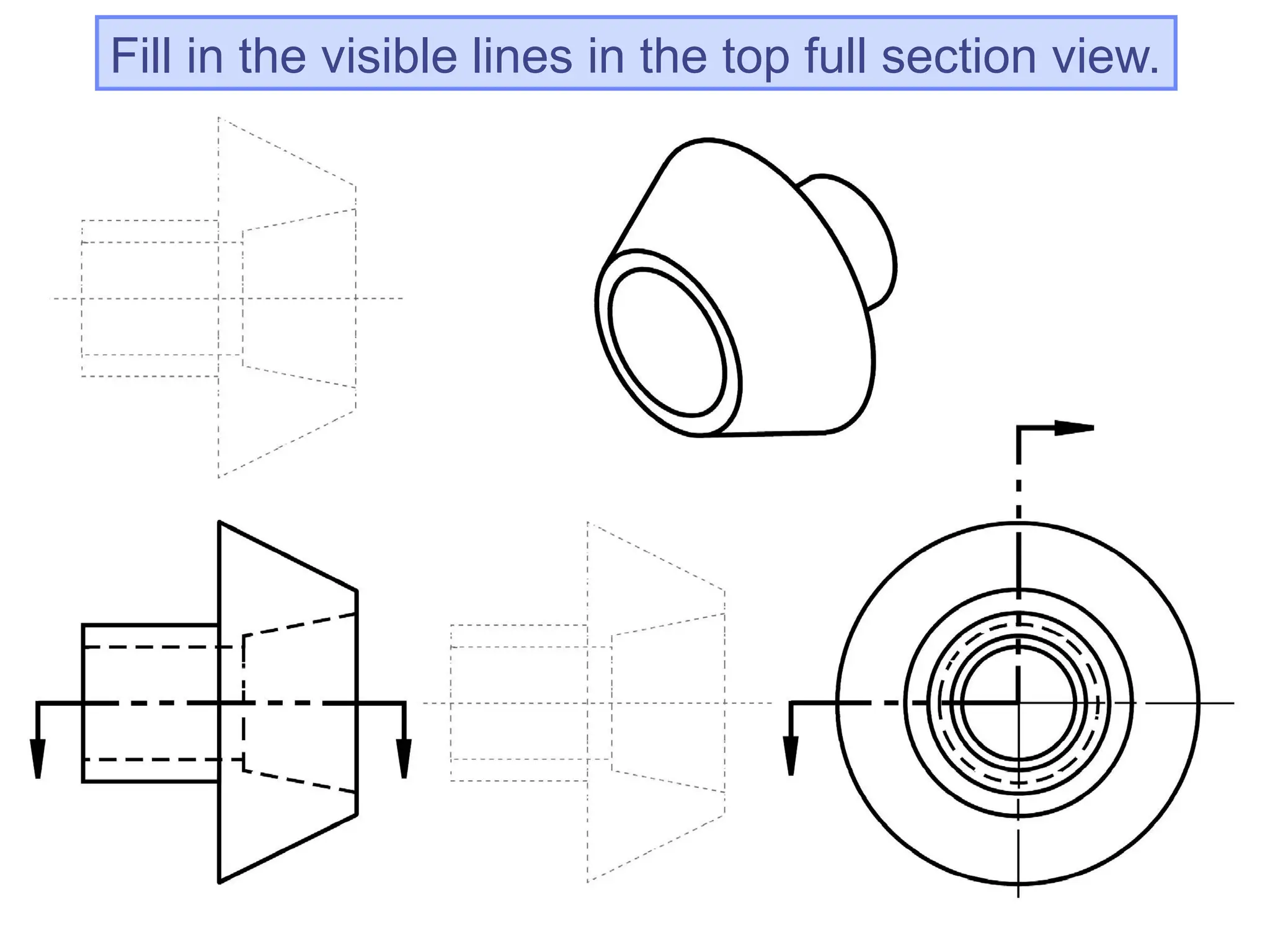 Chapter 6 - Sectioning - 2014.pptx Autocad Drawing Technics | PPTX