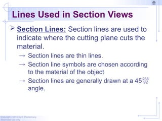 Chapter 6 - Sectioning - 2014.pptx Autocad Drawing Technics | PPTX