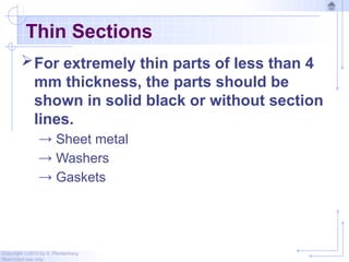 Chapter 6 - Sectioning - 2014.pptx Autocad Drawing Technics | PPTX