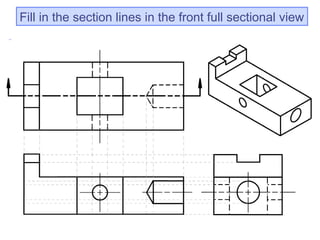Chapter 6 - Sectioning - 2014.pptx Autocad Drawing Technics | PPTX