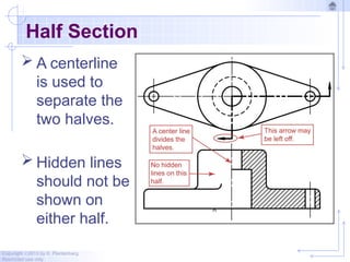 Chapter 6 - Sectioning - 2014.pptx Autocad Drawing Technics | PPTX
