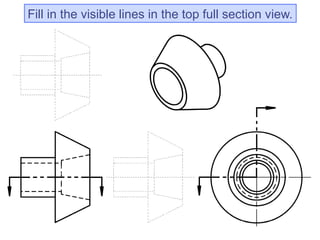 Chapter 6 - Sectioning - 2014.pptx Autocad Drawing Technics | PPTX