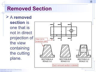 Chapter 6 - Sectioning - 2014.pptx Autocad Drawing Technics | PPTX