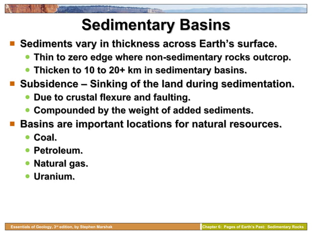 Chapter 6 sedimentary rocks | PPT