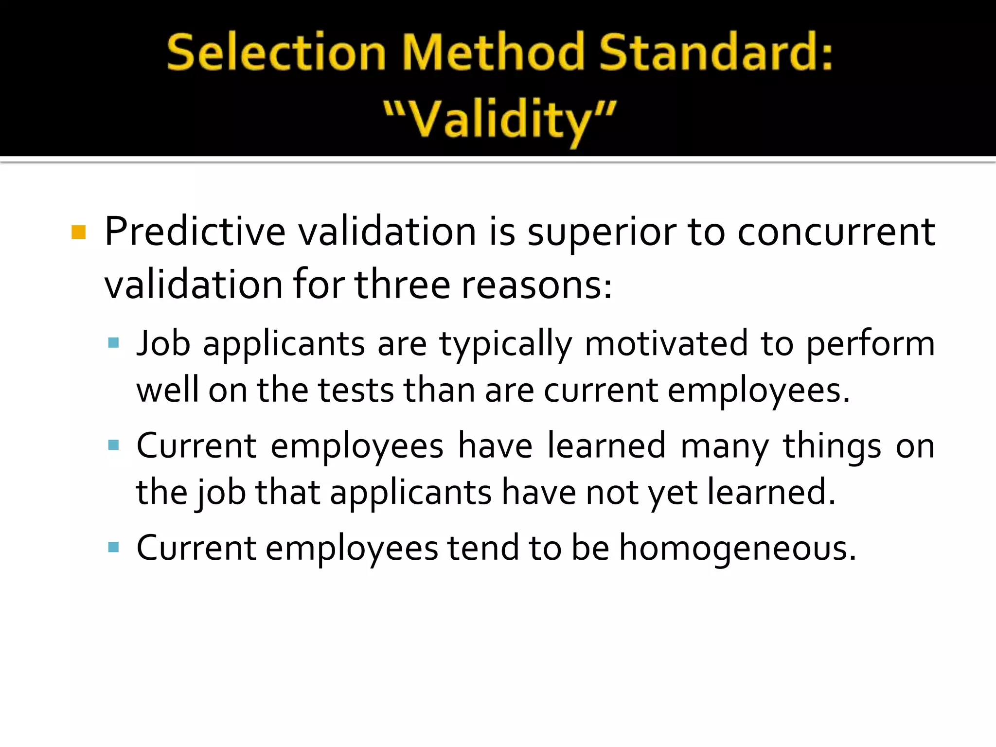 Chapter 6 - Selection and Placement | PPTX