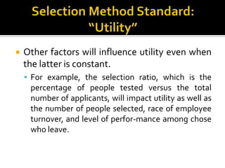 Chapter 6 - Selection and Placement | PPTX