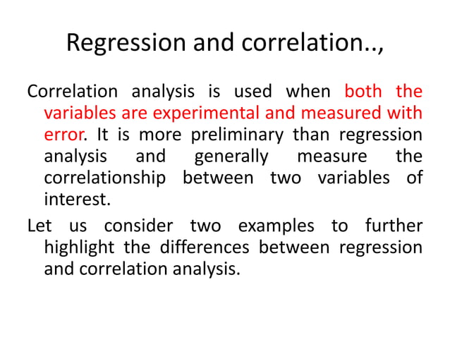 Chapter 6 simple regression and correlation | PPTX