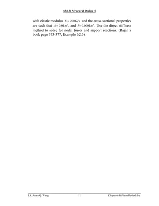 Chapter6 stiffness method | PDF