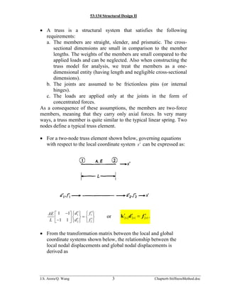 Chapter6 stiffness method | PDF
