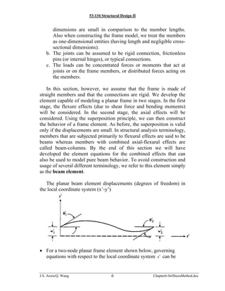 Chapter6 stiffness method | PDF