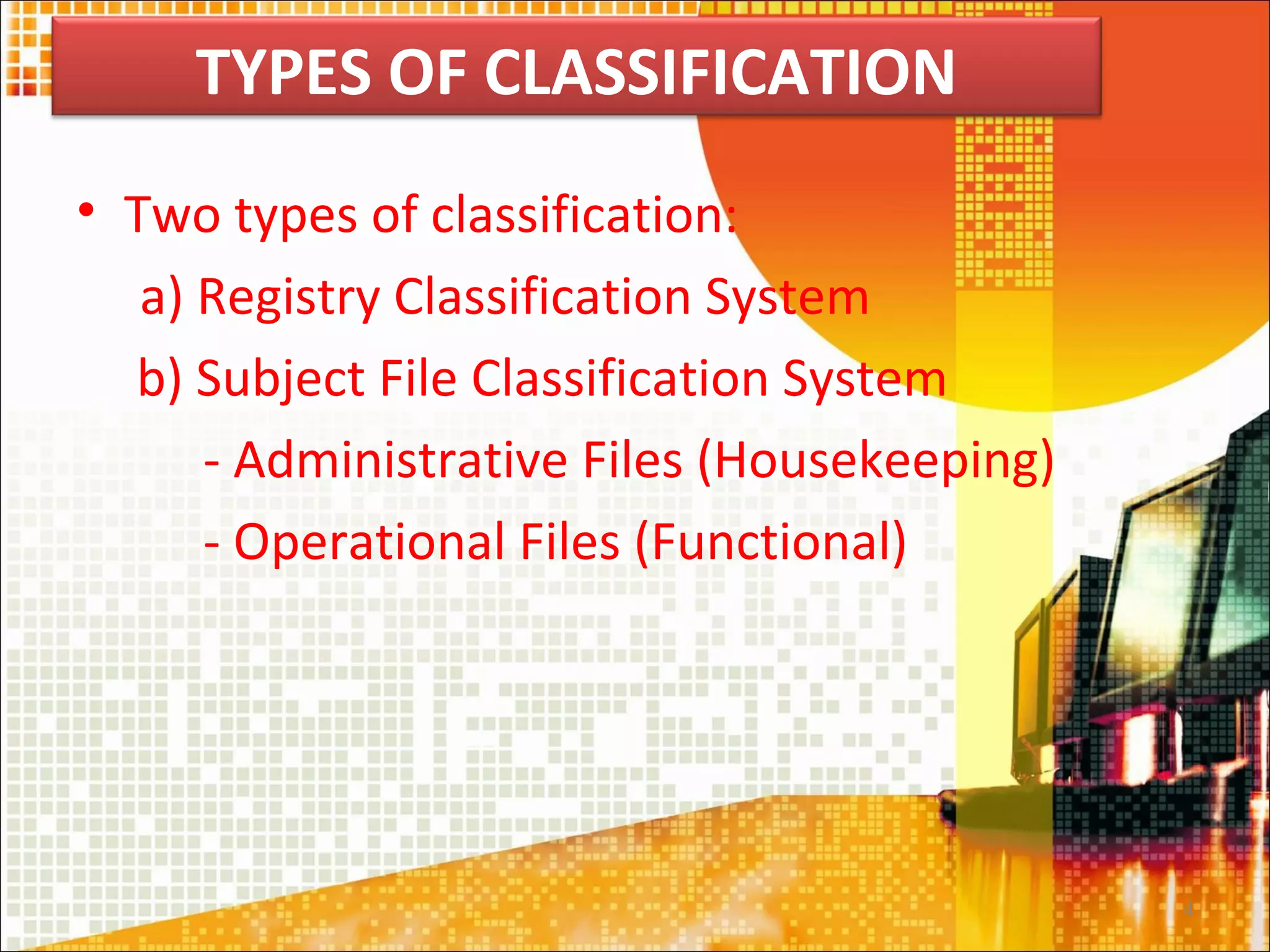 Chapter 6 subject classification operation | PPT