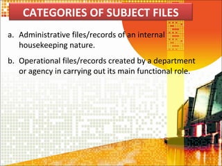 Chapter 6 subject classification operation | PPT