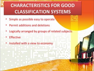 Chapter 6 subject classification operation | PPT