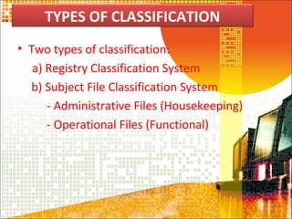 Chapter 6 subject classification operation | PPT