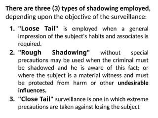 Fundamentals in Criminal Investigation; CDI1-CHAPTER 6- Surveillance.pptx