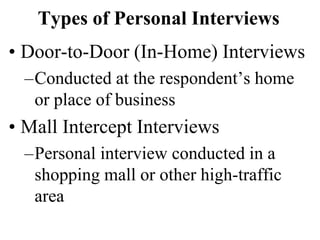 Chapter 6 - Survey in Marketing Research.ppt