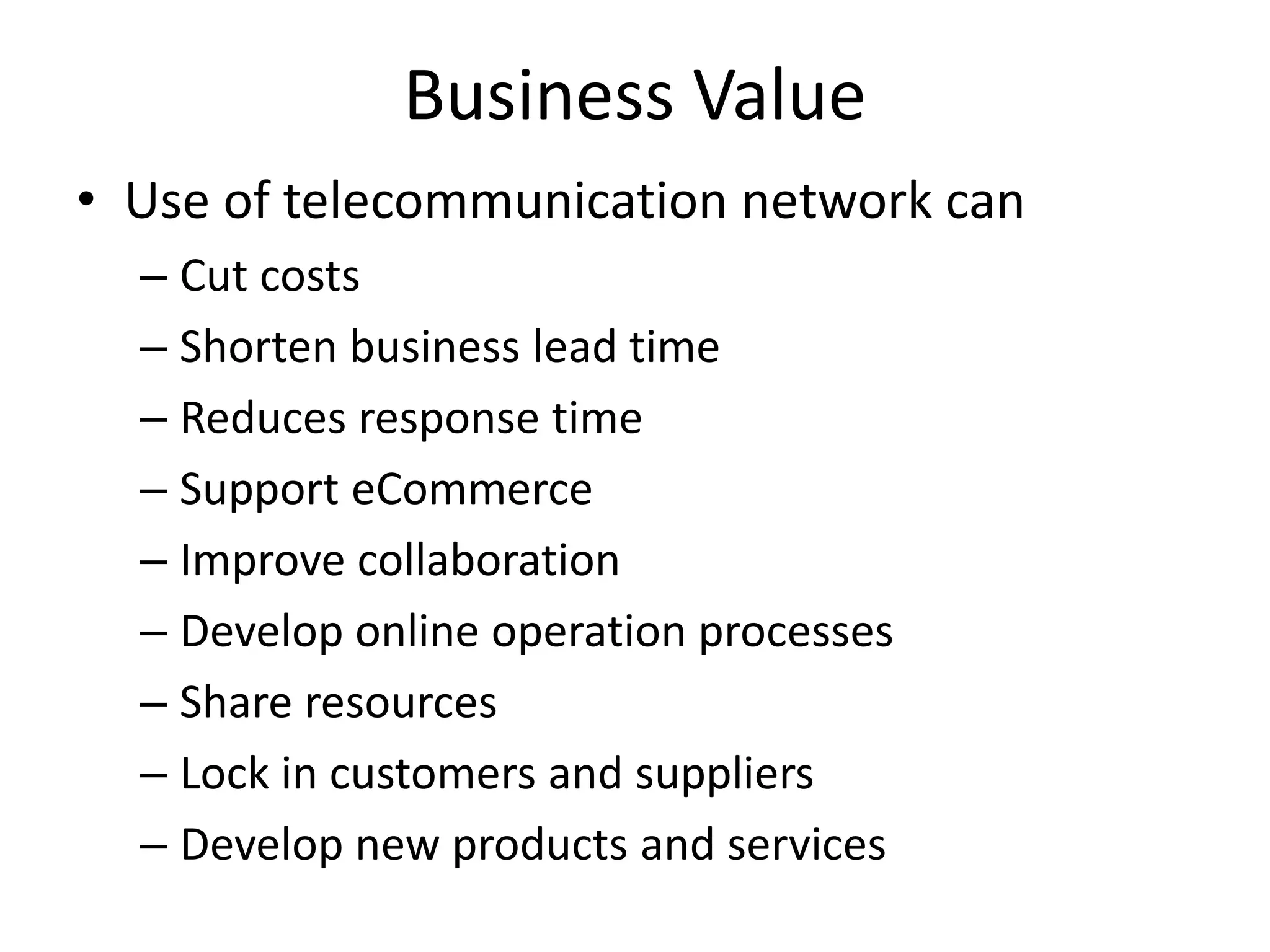 Chapter 6 telecommunications and networks | PPTX