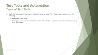 Chapter 6 - Test Tools and Automation | PPT