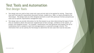 Chapter 6 - Test Tools and Automation | PPT