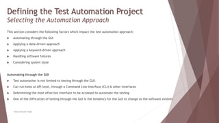 Chapter 6 - Test Tools and Automation | PPT