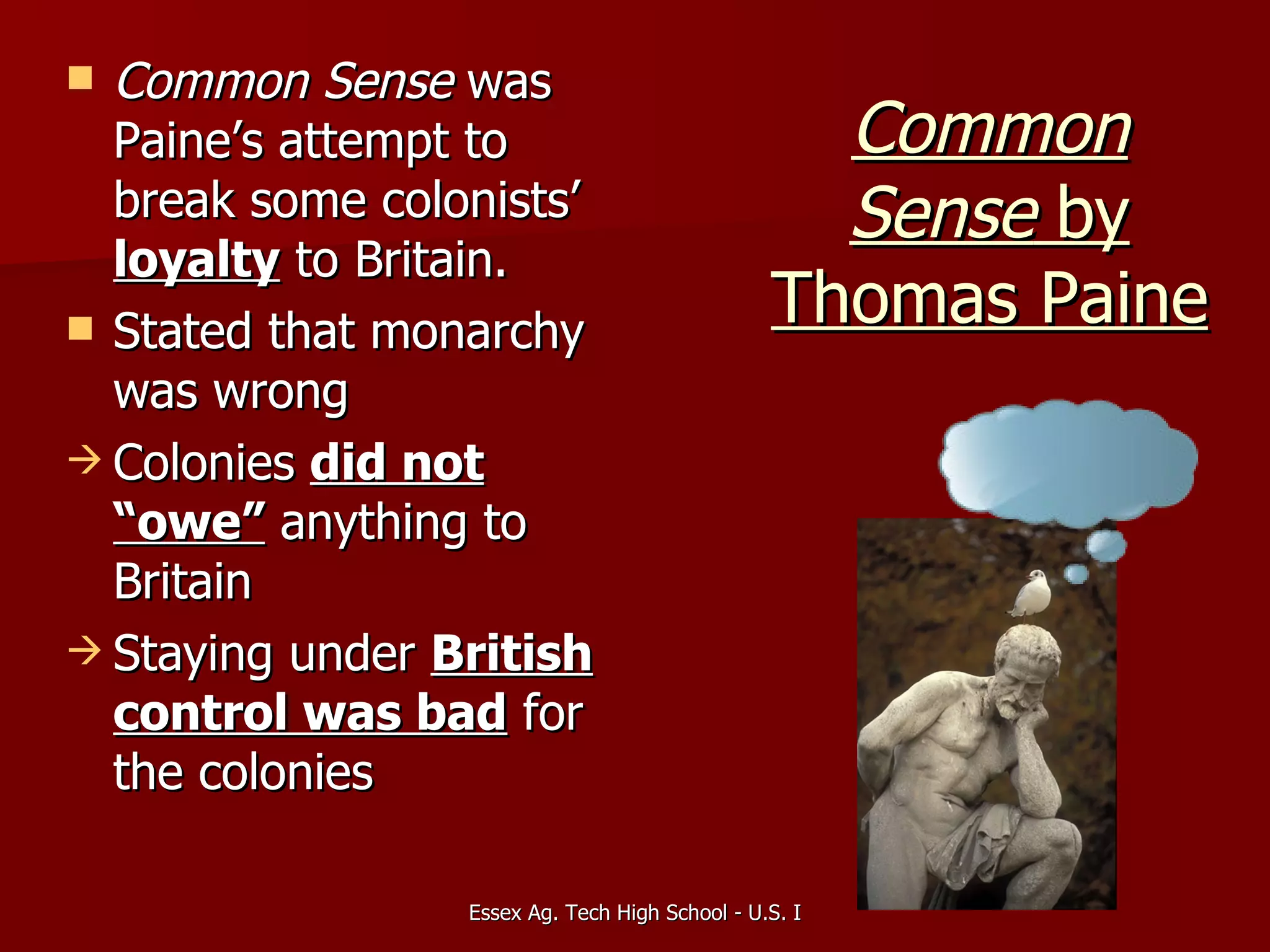 Chapter 6 the american revolution | PPT
