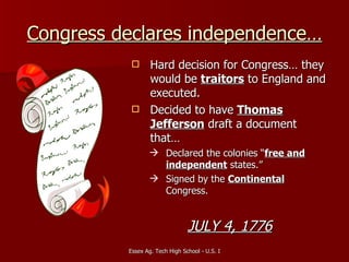 Chapter 6 the american revolution | PPT