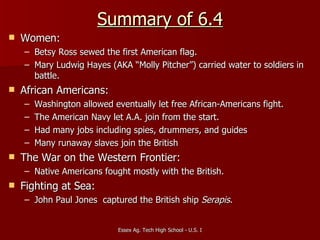Chapter 6 The American Revolution | PPT