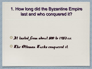 Chapter 6 the byzantine empire | PPT