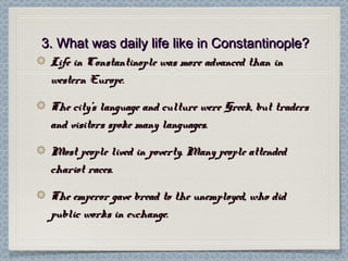 Constantinople Daily Life
