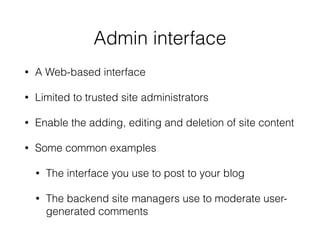 Chapter 6 the django admin site | PPT