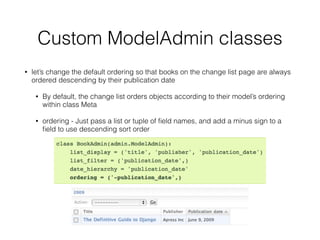 Chapter 6 the django admin site | PPT