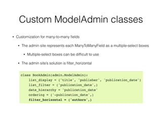 Chapter 6 the django admin site | PPT